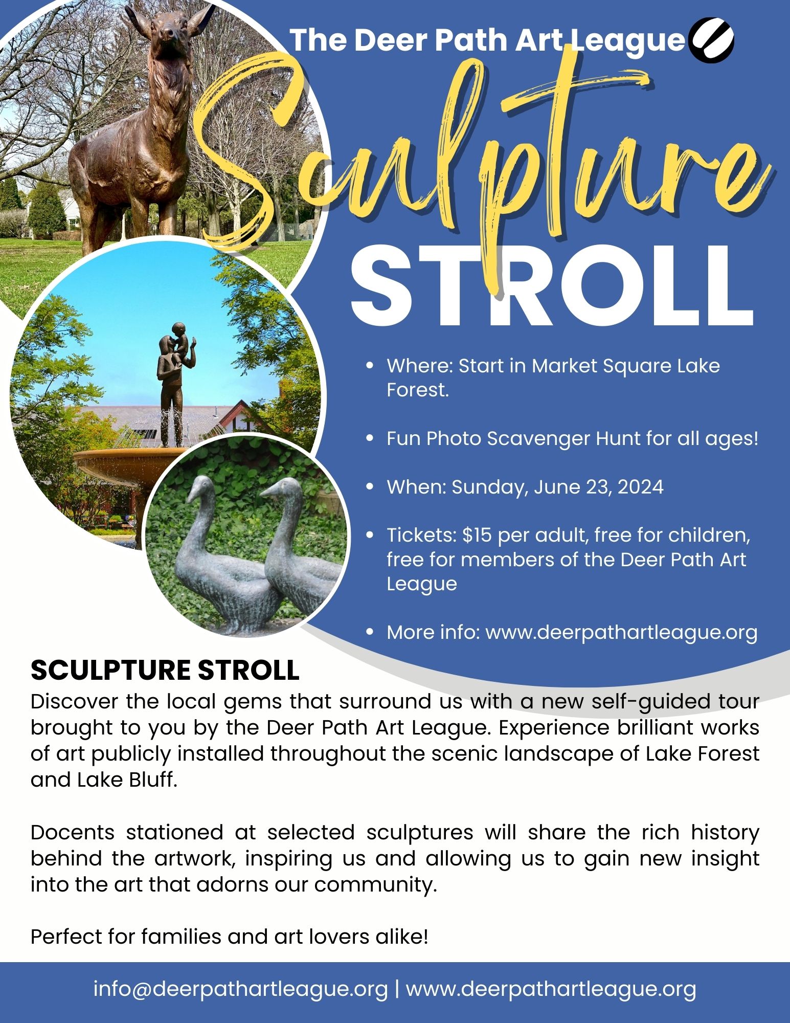 Sculpture Stroll | Deer Path Art League